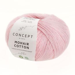 Mohair Cotton von Katia, Ros&eacute;, aus Baumwolle