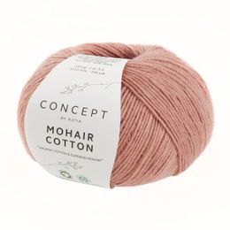 Mohair Cotton von Katia, Beigerot, aus Baumwolle