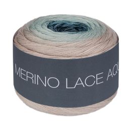 Merino Lace Aquarell von Lana Grossa, Graubeige/Gr&uuml;nbeige/Graupetrol/Schlamm, aus Schurwolle