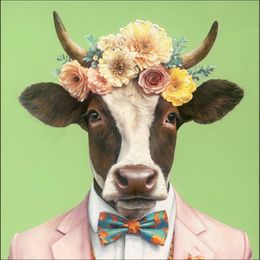 Pro Art Originalbild CRAZY ANIMALS COW