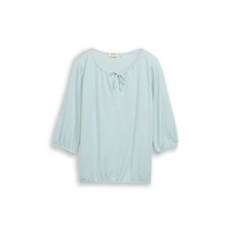Tom Tailor Damen Plus Size - Bluse mit Streifenmuster, gr&uuml;n, Gestreift, Gr. 48