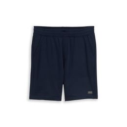 Tom Tailor Denim Herren Relaxed Sweat-Shorts, blau, Uni, Gr. XL
