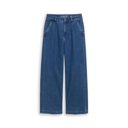 Tom Tailor Damen TTMADINA WIDE Jeans, blau, Uni, Gr. 28/32