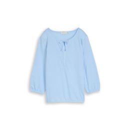Tom Tailor Damen Blusenshirt mit Streifenmuster, blau, Gestreift, Gr. M
