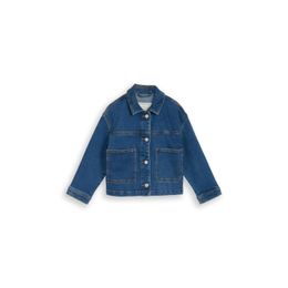 Tom Tailor M&auml;dchen Jeansjacke mit Stretch, blau, Uni, Gr. 116/122