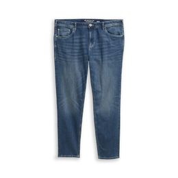 Tom Tailor Herren Plus Size - TTPLUS REGULAR Jeans mit Stretch, blau, Uni, Gr. 40/34