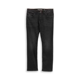Tom Tailor Herren TTMARVIN STRAIGHT Jeans mit Superstretch, schwarz, Uni, Gr. 30/30