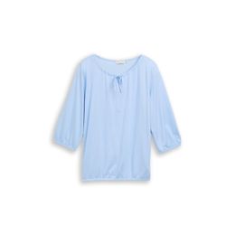 Tom Tailor Damen Plus Size - Bluse mit Streifenmuster, blau, Gestreift, Gr. 52