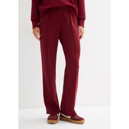 bonprix Scuba-Sweathose aus softem Viskose-Mix, rot, Gr.52/54 (XXL), Basic-Sweathose mit Biese in griffiger Qualit&auml;t, aus Viskose