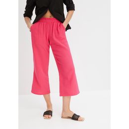 bonprix Musselin-Culotte aus Baumwolle, pink, 100% Baumwolle,Musselin