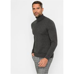 bonprix Rollkragenpullover mit Kaschmir, grau, Kaschmir