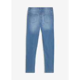 bonprix Skinny-Jeans Mid Waist, blau, mit Baumwolle