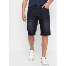 bonprix Stretch-Jeans-Bermuda mit verst&auml;rktem Schritt Regular Fit, blau, mit Baumwolle