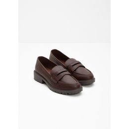 bonprix Loafer mit Profilsohle, braun, Gr.41, Sch&ouml;ner Loafer f&uuml;r einen modernen Auftritt