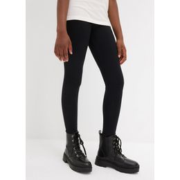 bonprix Thermo-Leggings (2er Pack), schwarz, mit Baumwolle