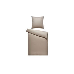 CS Schmal como Damast-Bettw&auml;sche beige Ma&szlig;e (cm): B: 155 &raquo; H&ouml;ffner