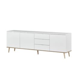 H&ouml;ffner Sideboard Gallese wei&szlig; Ma&szlig;e (cm): B: 200 H: 68 T: 40.0 &raquo; H&ouml;ffner