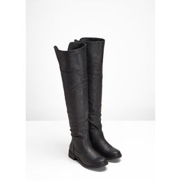bonprix Overknee Stiefel, schwarz