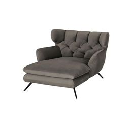 Jette Home Longseat-Sessel Samt Caldara grau Ma&szlig;e (cm): B: 126 H: 94 T: 160.0 &raquo; H&ouml;ffner