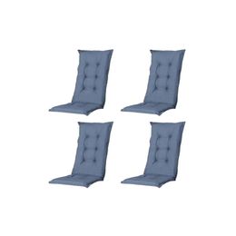H&ouml;ffner Auflage hoch 4er-Set &brvbar; blau &brvbar; Ma&szlig;e (cm): B: 50 H: 6 &raquo; H&ouml;ffner