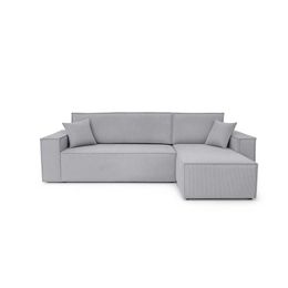 H&ouml;ffner Ecksofa mit Schlaffunktion Carl &brvbar; grau &brvbar; Ma&szlig;e (cm): B: 244 H: 82 &raquo; H&ouml;ffner