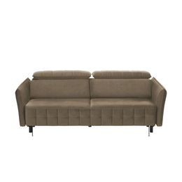 Smart Schlafsofa mit verstellbaren Kopfst&uuml;tzen Momoka &brvbar; braun &brvbar; Ma&szlig;e (cm): B: 226 H: 90 T: 104.0 &raquo; H&ouml;ffner