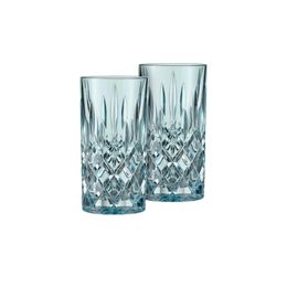 Nachtmann Longdrinkgl&auml;ser 2er Set Noblesse &brvbar; blau &brvbar; Glas &brvbar; Ma&szlig;e (cm): B: 7,8 H: 15,9 T: 16.3 &raquo; H&ouml;ffner