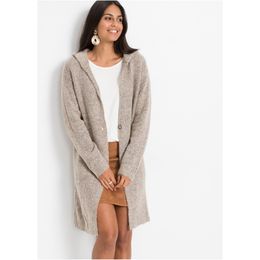 bonprix Longstrickjacke, beige