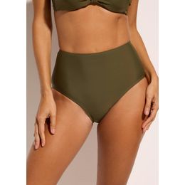 bonprix Highwaist-Bikinihose im Doppelpack (2er Pack), gr&uuml;n