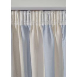 bonprix Vorhang mit Streifen und recyceltem Polyester (1er Pack), wei&szlig;