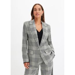 bonprix karierter Blazer, grau