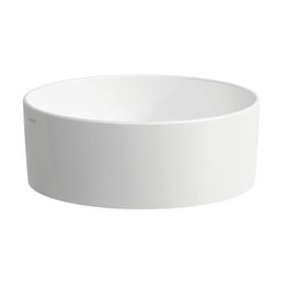 Laufen Savoy Waschtisch-Schale H8129420001121 &Oslash; 42cm, rund, ohne &Uuml;berlauf/Hahnloch, wei&szlig;