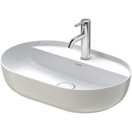 Duravit Luv Aufsatzwaschtisch 0380602300 wei&szlig;/Grau Seidenmatt, geschliffen,mit Hahnloch