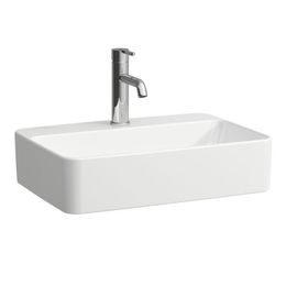 Laufen SAVOY Waschtisch-Schale H8169450001041 38x55cm, rechteckig, mit &Uuml;berlauf, 1 Hahnloch, wei&szlig;