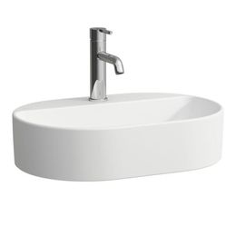 Laufen SAVOY Waschtisch-Schale H8129457571111 38x55cm, oval, ohne &Uuml;berlauf, 1 Hahnloch, wei&szlig; matt