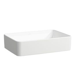 Laufen SAVOY Waschtisch-Schale H8169440001091 38x55cm, rechteckig, mit &Uuml;berlauf, ohne Hahnloch, wei&szlig;
