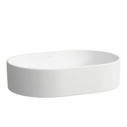 Laufen SAVOY Waschtisch-Schale H8129447571091 38x55cm, oval, mit &Uuml;berlauf, ohne Hahnloch, wei&szlig; matt
