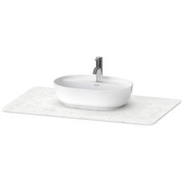 Duravit Luv Waschtisch-Konsole LU946901717 98,8 x 59,5 cm, aus Quarzstein, mit 1 Ausschnitt, Wei&szlig; Struktur