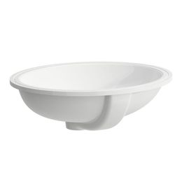 Laufen SAVOY Einbauwaschtisch H8189430001091 44,6x36,2cm, Einbau von unten, oval, mit &Uuml;berlauf, wei&szlig;