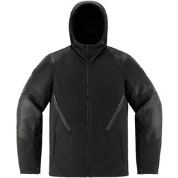 Icon Basehawk 2, Leder-Textiljacke
