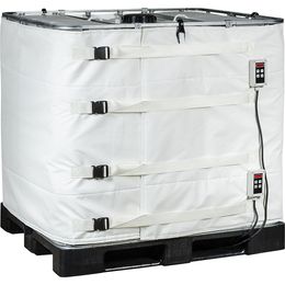 IBC-Heizmantel, Lebensmittel und Pharmazeutika, max. 90 &deg;C, 2 x 1000 W, f&uuml;r 1000-l-IBC kaiserkraft
