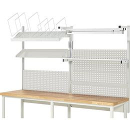 Rau System-Aufbau-Komplettset 6, f&uuml;r Werkbank, Breite 2500 mm