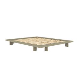 Bettgestell Karup Design, B:188cm H:20cm L:228cmsage gr&uuml;n, Betten, "Bettgestell JAPAN BED Futonbett aus FSC-zertifiziertem Massivholz", zeitlos,
