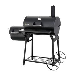 Smoker Tepro "Smoker Biloxi", schwarz, B:126cm H:126cm T:64cm, Grills, BxTxH: 126x63,5x129 cm