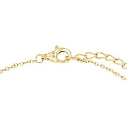 Armband Amor "Schmuck Geschenk, Schleife", gelbgoldfarben, Armb&auml;nder, Damen, 20cm, Silber 925 (Sterlingsilber), Armband