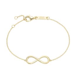 Armband "Infinity, Silber 925", gold, Giorgio Martello MILANO, Armb&auml;nder, Damen, 19cm, Silber 925 (Sterlingsilber), Armband