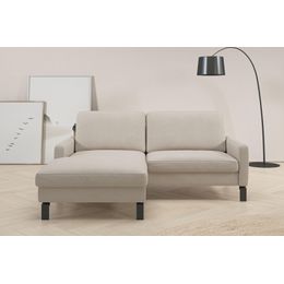 Ecksofa Home Affaire "Lecce, L-Form, Federkernpolsterung, Breite 194 cm", taupe, B:194cm H:86cm T:164cm, 100% Polyester, Sofas, Ecksofa, inkl. saugroboterfreundliche H&ouml;he & schmale Armlehnen, Topseller