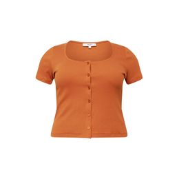 ABOUT YOU Curvy Shirt 'Samara' Damen Gr&ouml;&szlig;e 7XL cognac