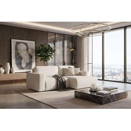 Schlafsofa Home Affaire, B:250cm H:82cm T:143cmnatur, 94% Polyester, 6% Nylon, Wohnzimmer, Sofas, "Noord Schlafecksofa, Breite 250 cm", Cord,