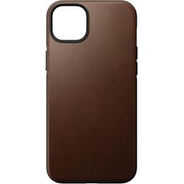 Nomad Handyh&uuml;lle "Modern Leather Case iPhone 14 Max", braun (rustic braun), H&uuml;llen, Polycarbonat und hochwertigem Echtleder